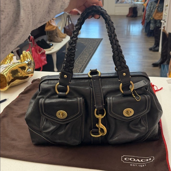 Coach | Bags | Vintage Coach Daphne Doctor Satchel With Brass Hardware ...